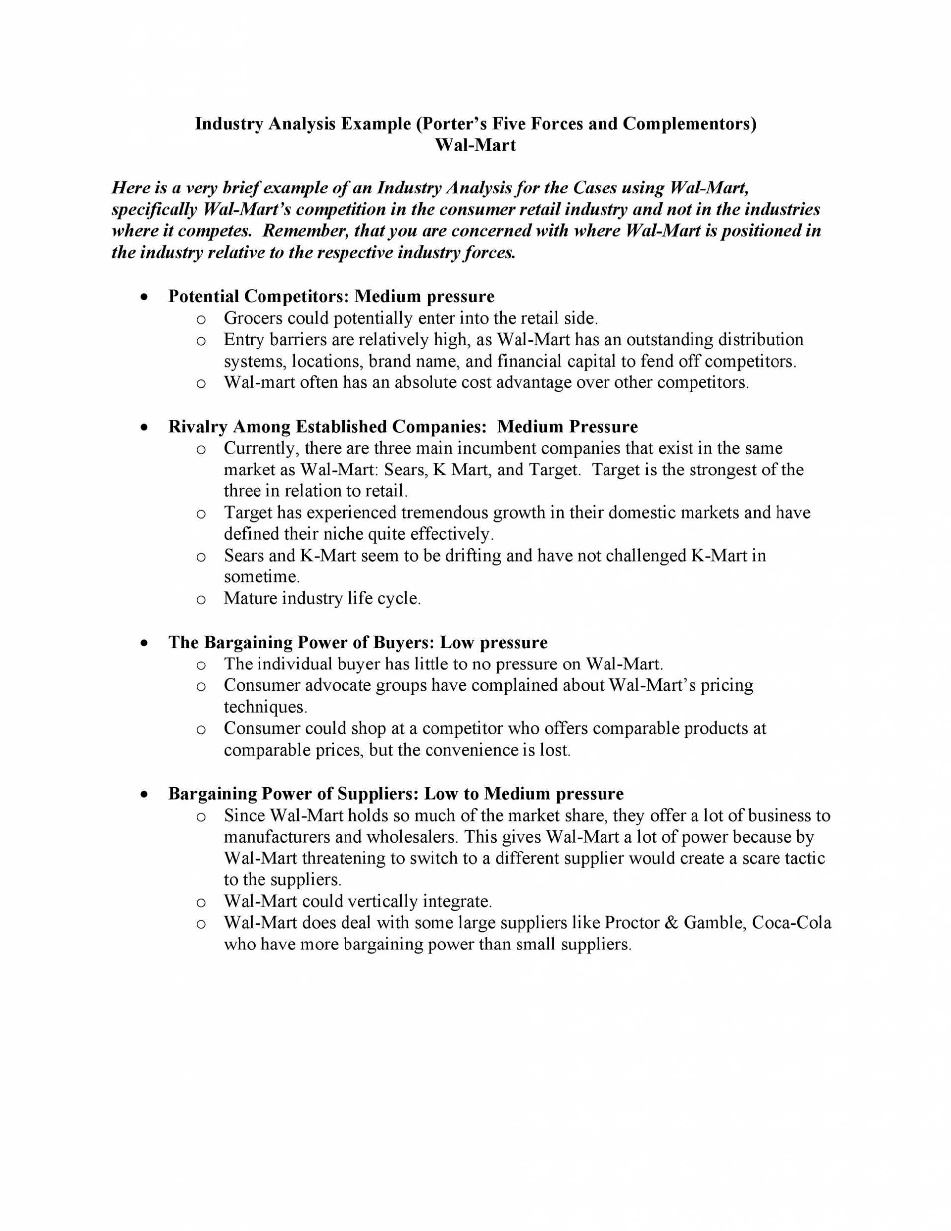 Industry Analysis Report Template Awesome Inspirational Template Examples